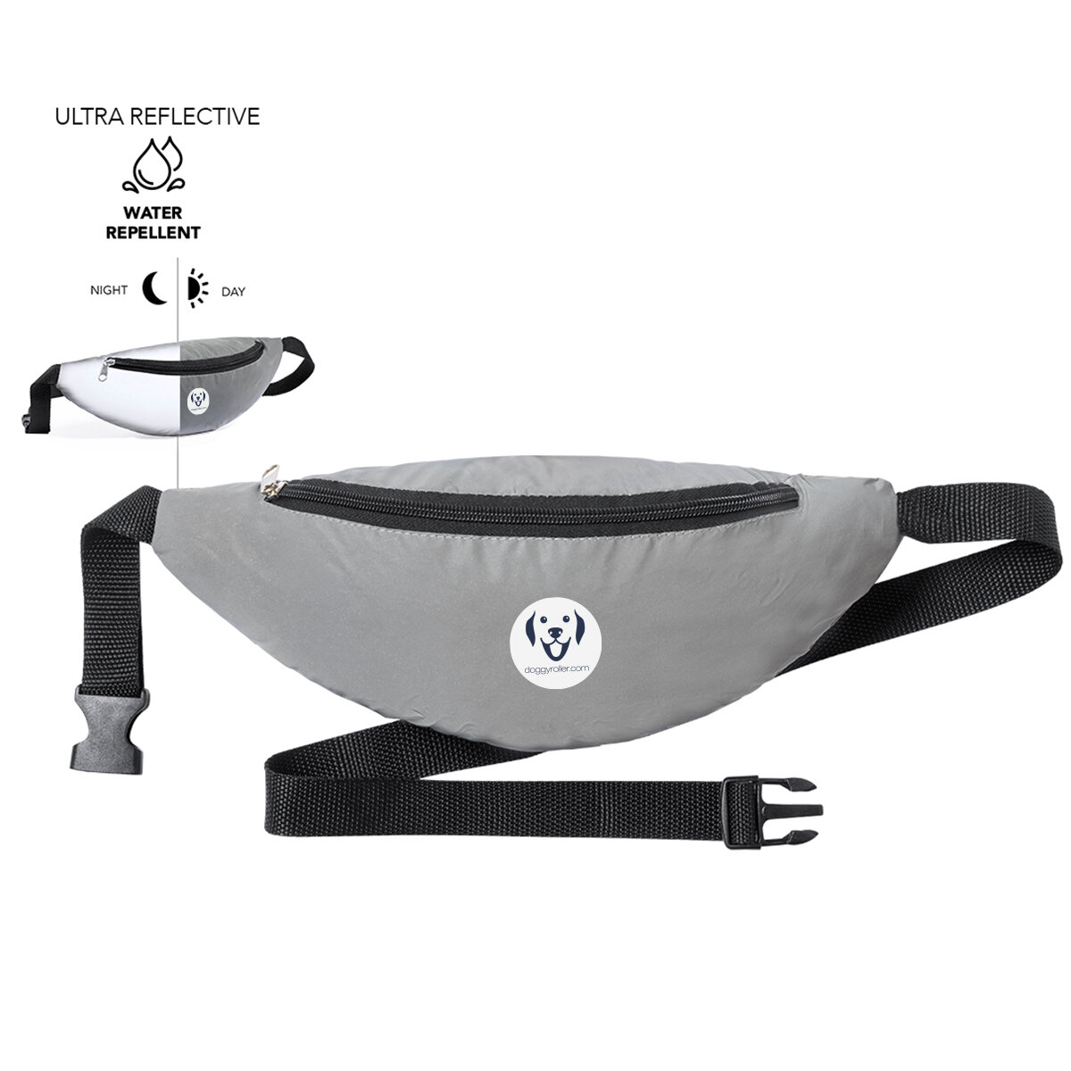 "Ultra-Reflective" Waist Bag - Safe & Visible, 8,40