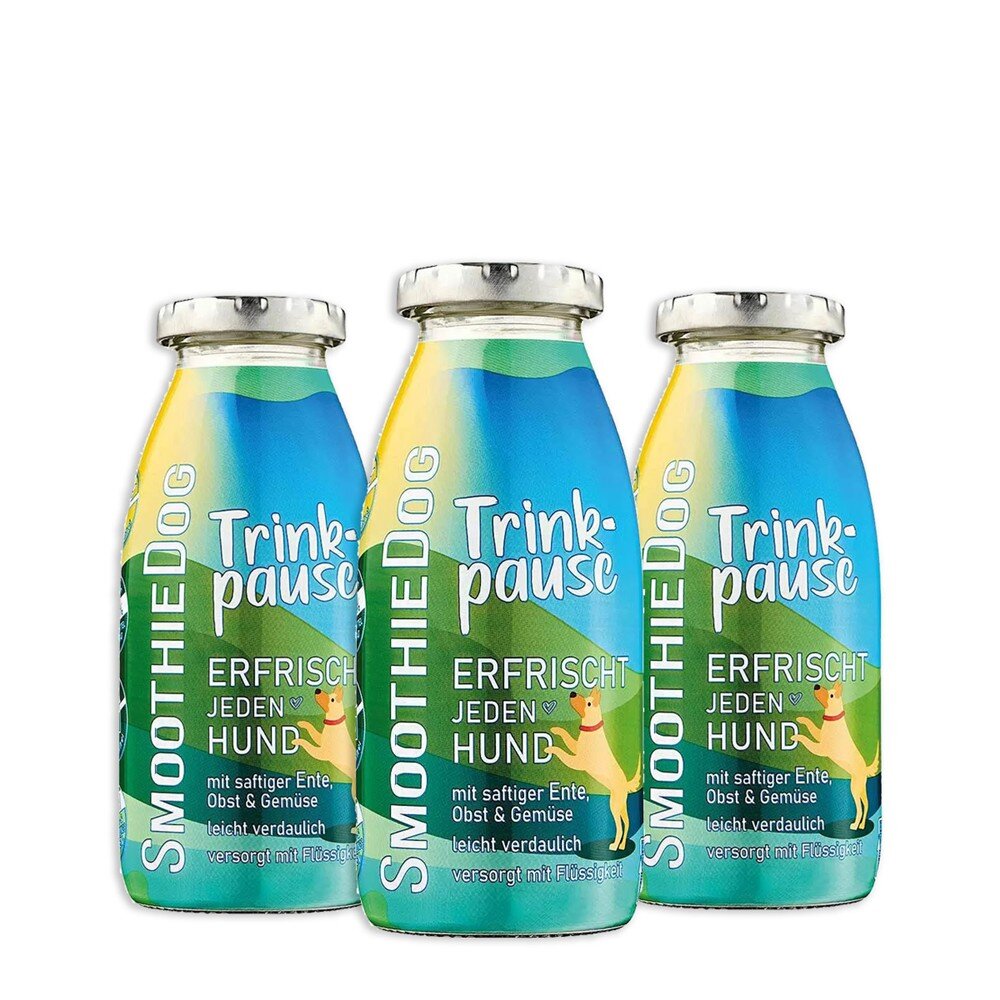Smoothie Trinkpause 3er Pack - LECKERLI für Hunde, 12,60